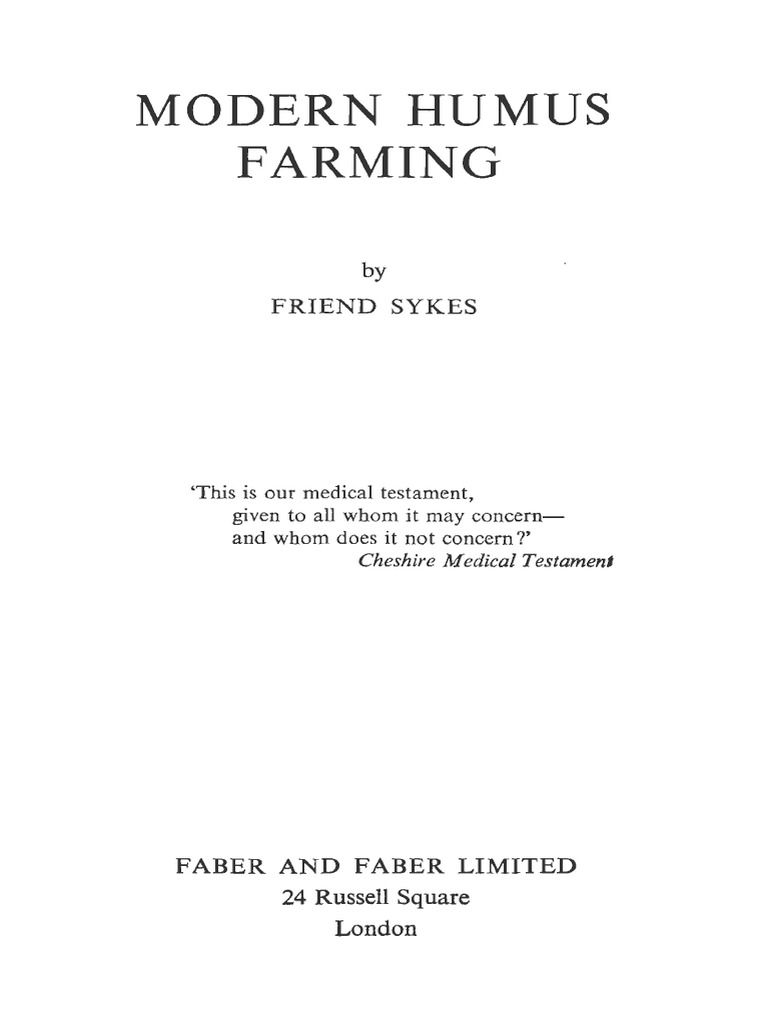 Modern Humus Farming (PDFDrive) | PDF | History