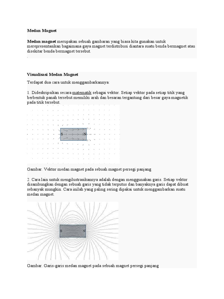 Medan Magnet Medan Magnet Merupakan Sebuah Gambaran Yang Biasa Kita ...