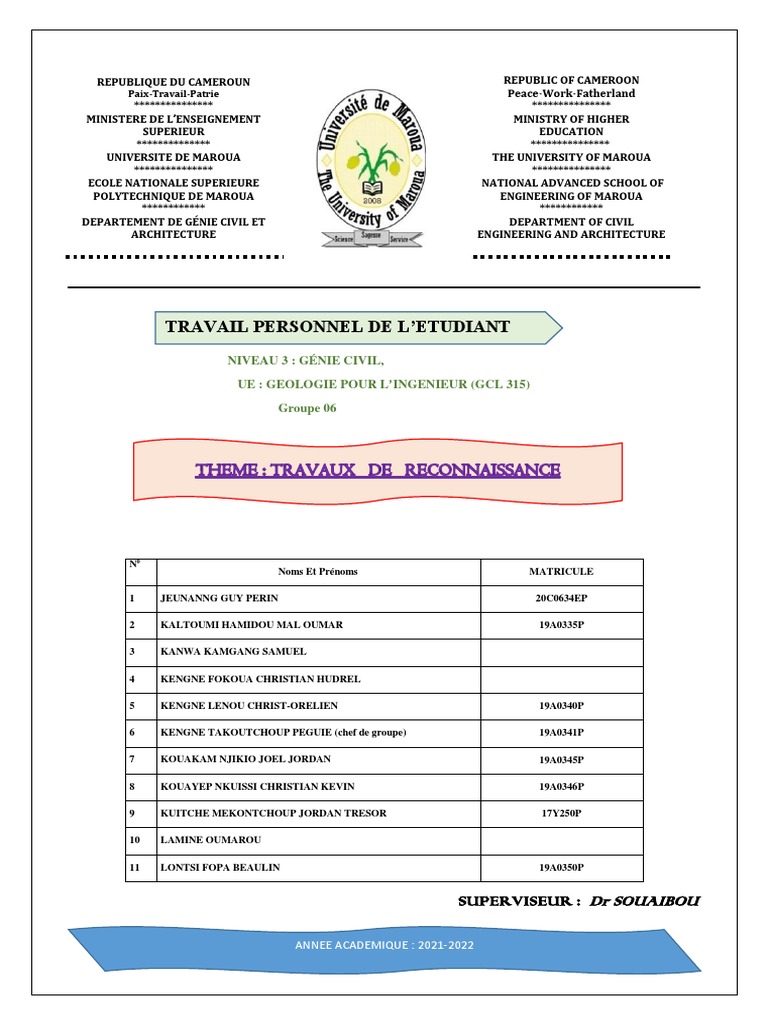 Profil en Long Terre Naturelle A4 | PDF