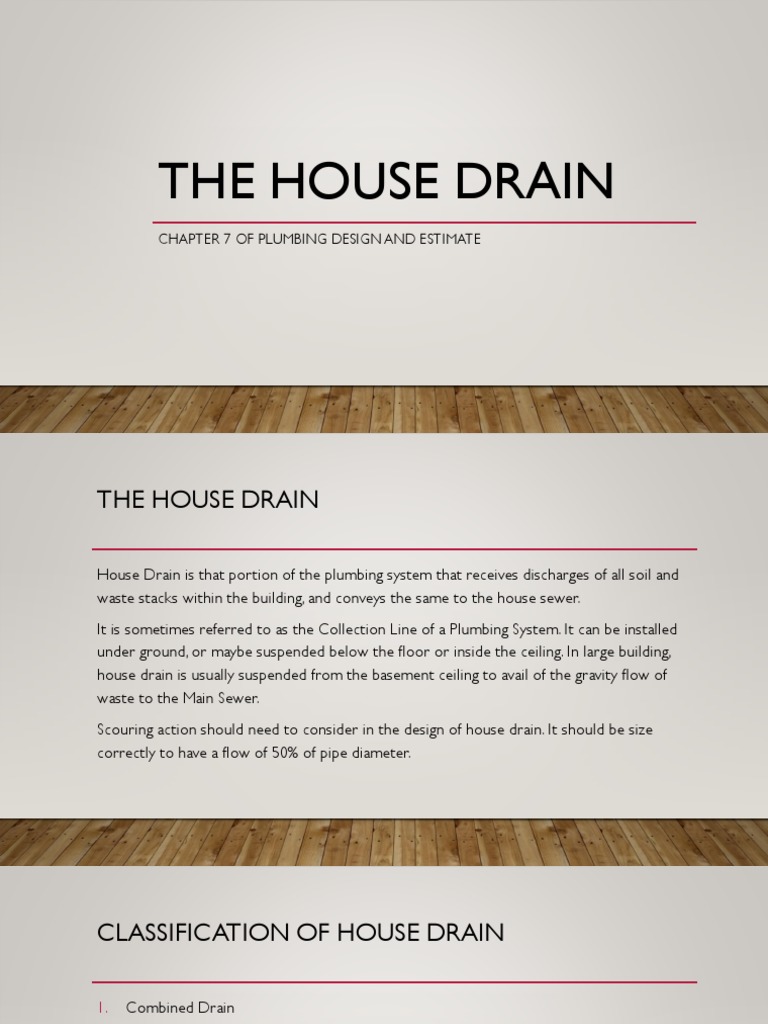 The House Drain | PDF | Storm Drain | Sanitary Sewer