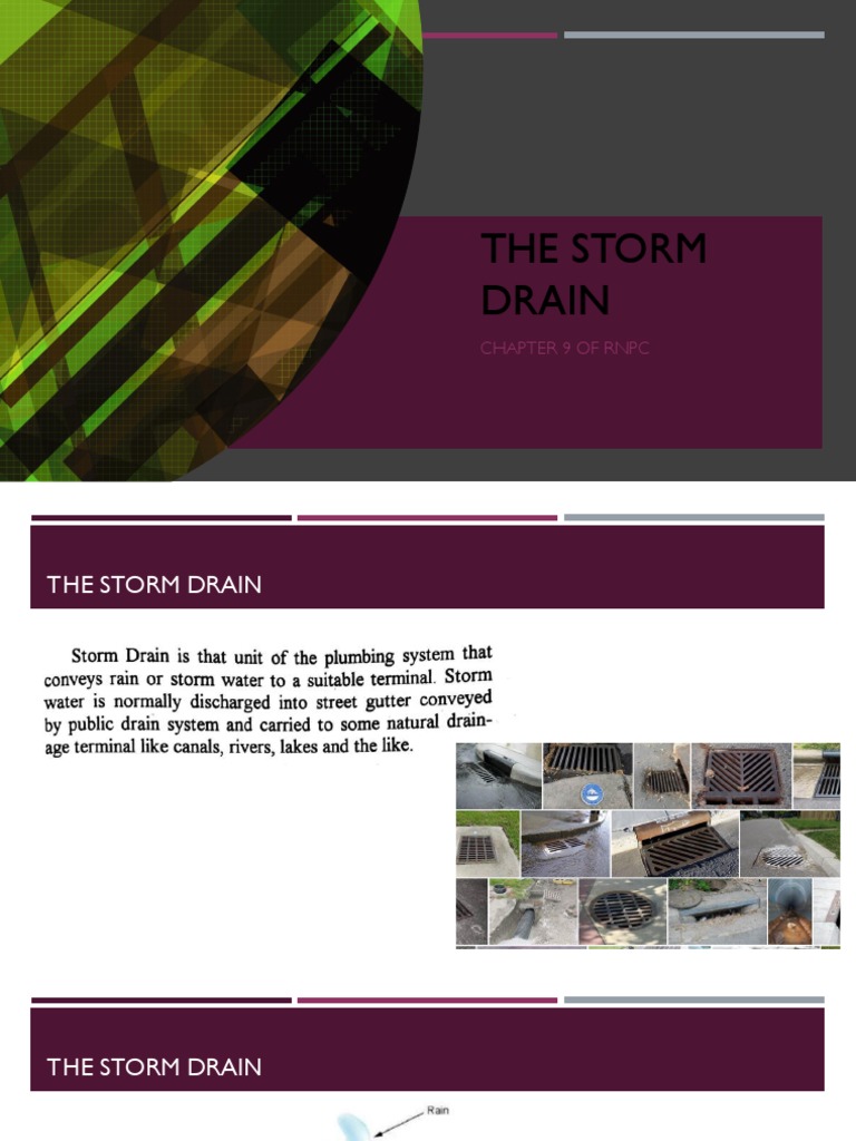 The Storm Drain: Chapter 9 of RNPC | PDF