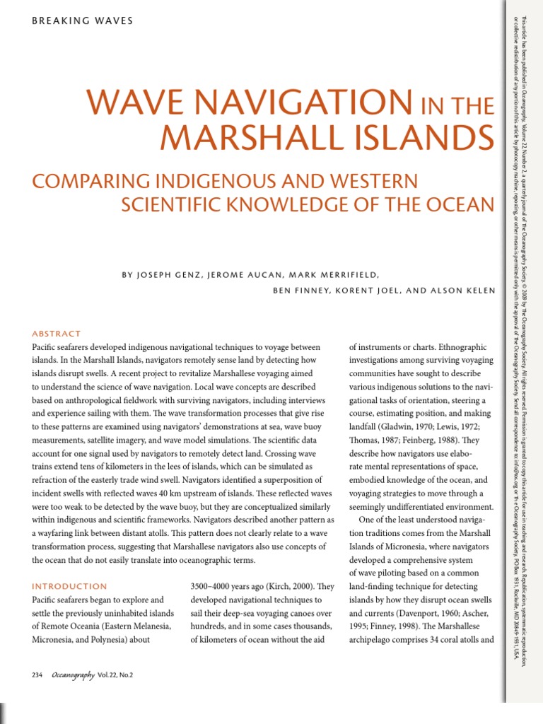 Wave Navigation Marshall Islands: in The | PDF | Marshall Islands ...