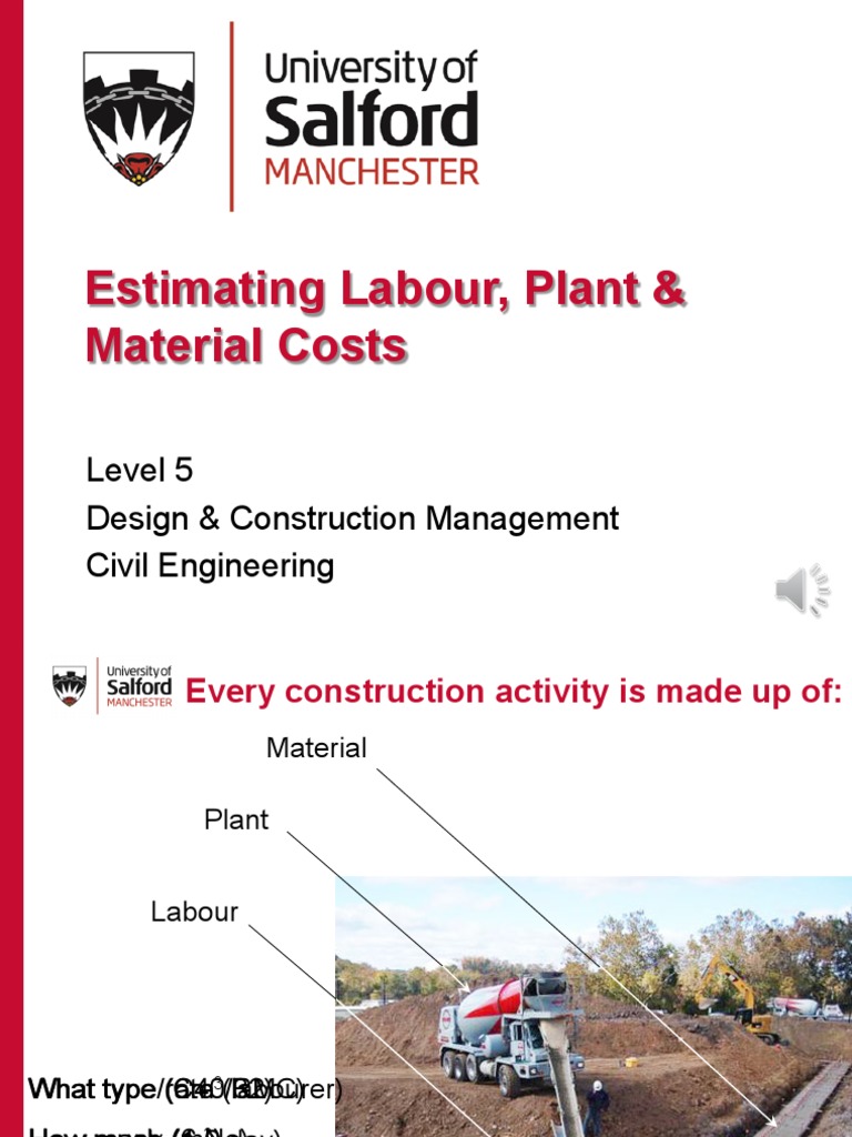 4 Estimating Labour Plant Material Costs | PDF | Waste Management | Waste