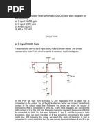 Unit2 - 2 - MOS Layers & Stick Diagrams For NMOS - CMOS - BiCMOS | PDF ...