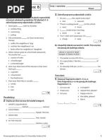 Klasa 5 Test Unit 1 | PDF