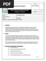 Method Statement For Installation of PVC uPVC Drainage Piping Under or ...