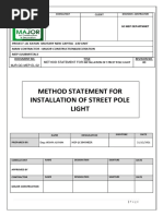 Method Statement For Electrical Works | PDF