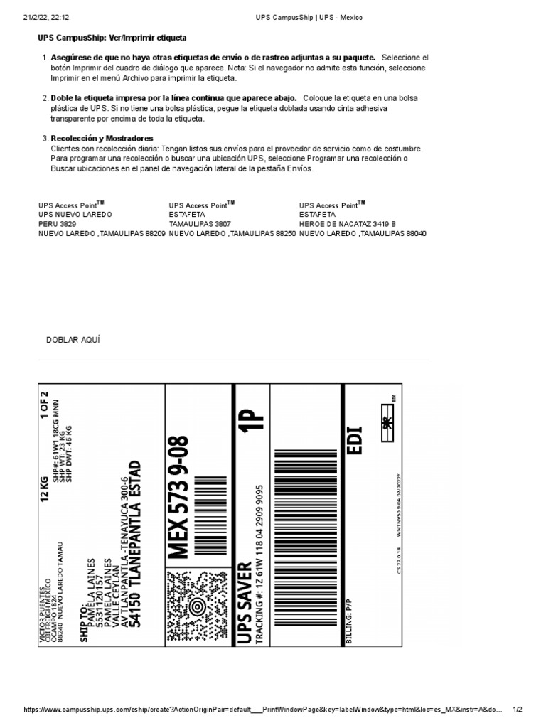 UPS CampusShip - UPS - Mexico | PDF | Software | Informática