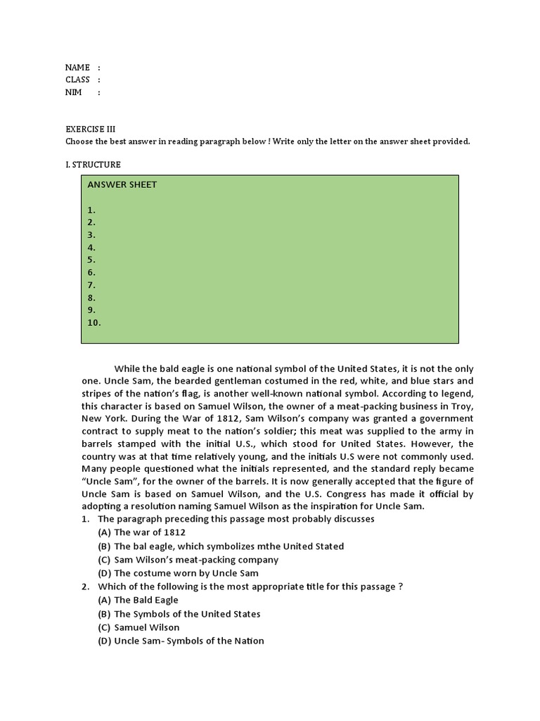 TOEFL Reading Exercise 3 | PDF | Softlines (Retail) | Clothing