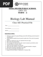 Biology Practical File | PDF | Teaching Methods & Materials | Science ...