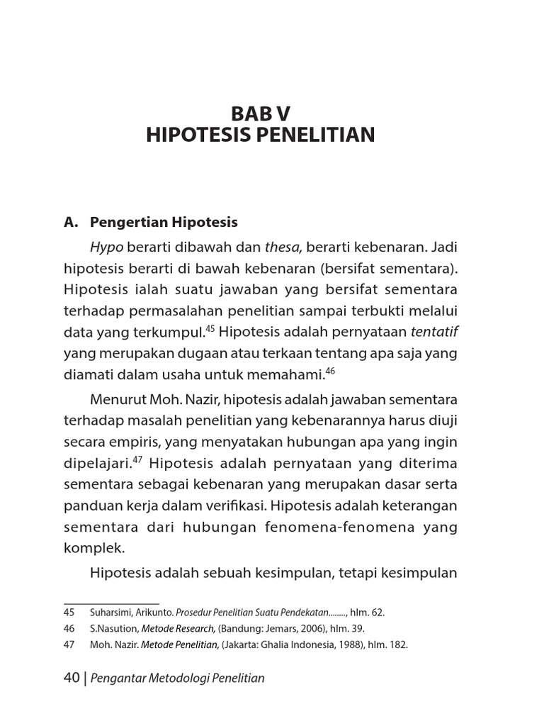 Hipotesis Dan Variabel | PDF