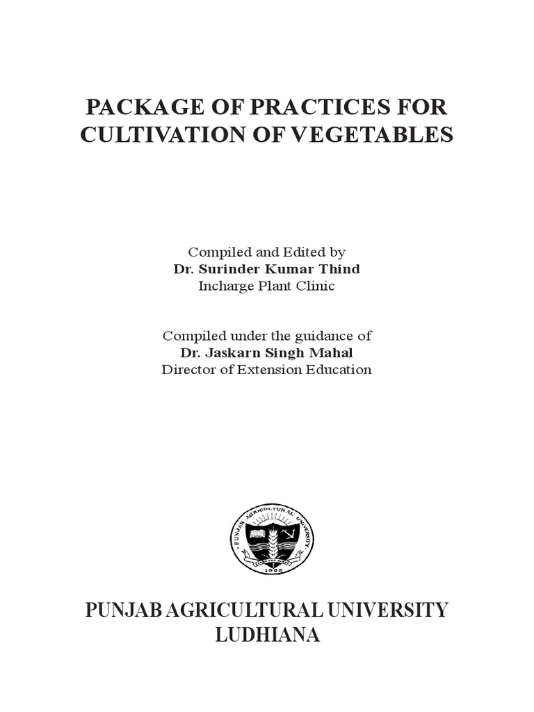 PP Veg | PDF | Sowing | Seed