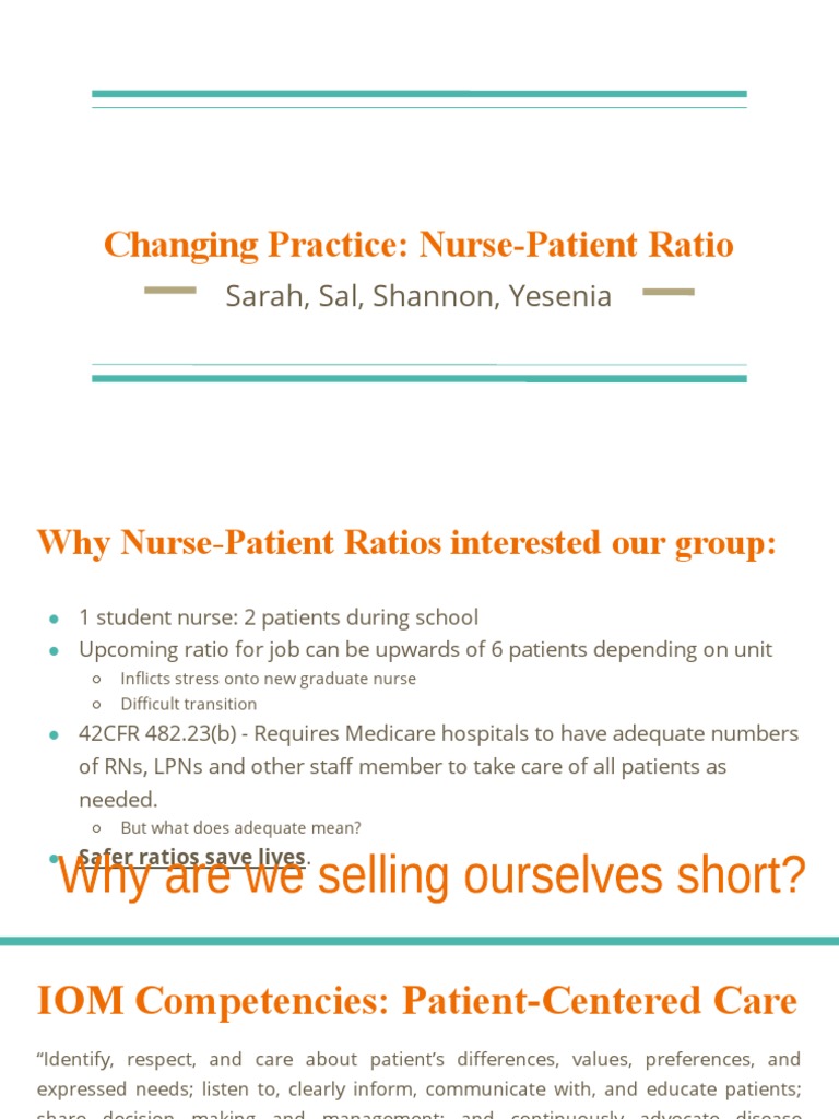 Changing Practice Powerpoint | PDF | Nursing | Patient