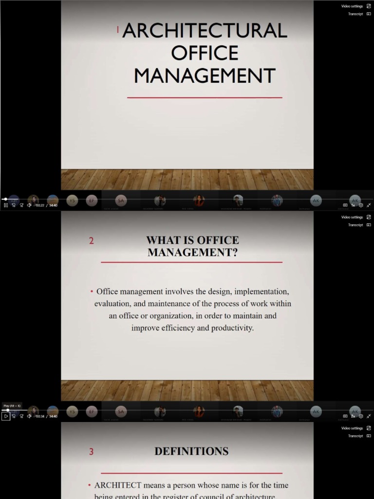 Architectural Office Management | PDF