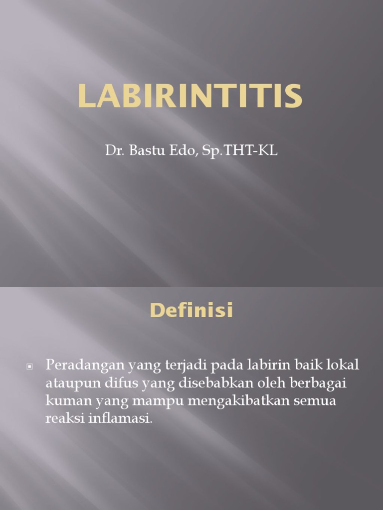 Labirintitis | PDF