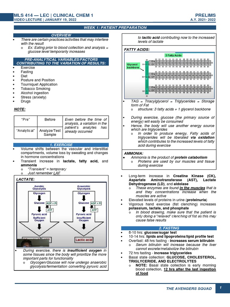 1.2 Patient Preparation | PDF | Cortisol | Glucose