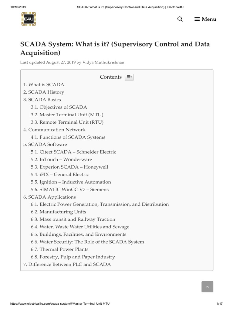 SCADA System: What Is It? (Supervisory Control and Data Acquisition ...