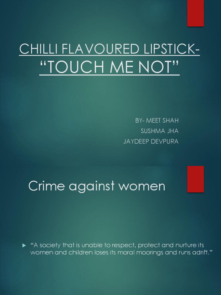 Chilli Lipstick for Women's Safety | PDF