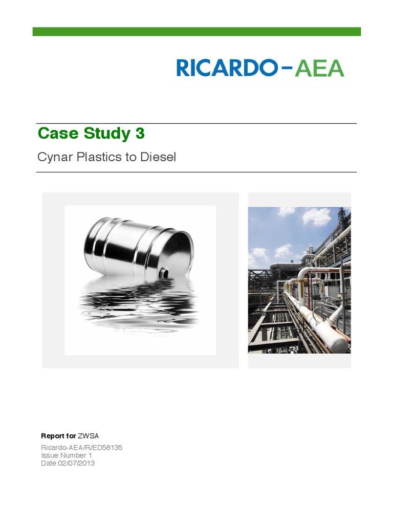 Case Study 3 Cynar Plastics To Fuel FINAL | PDF | Pyrolysis | Polyvinyl ...
