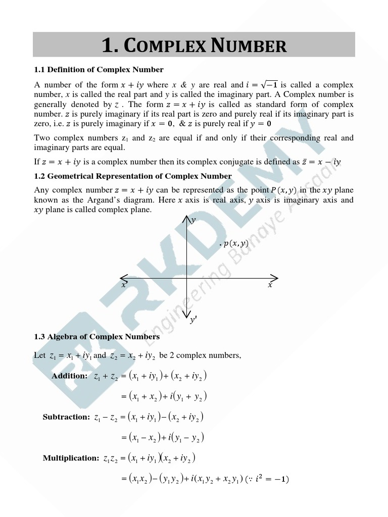 Complex Numbers | PDF | Sine | Complex Number