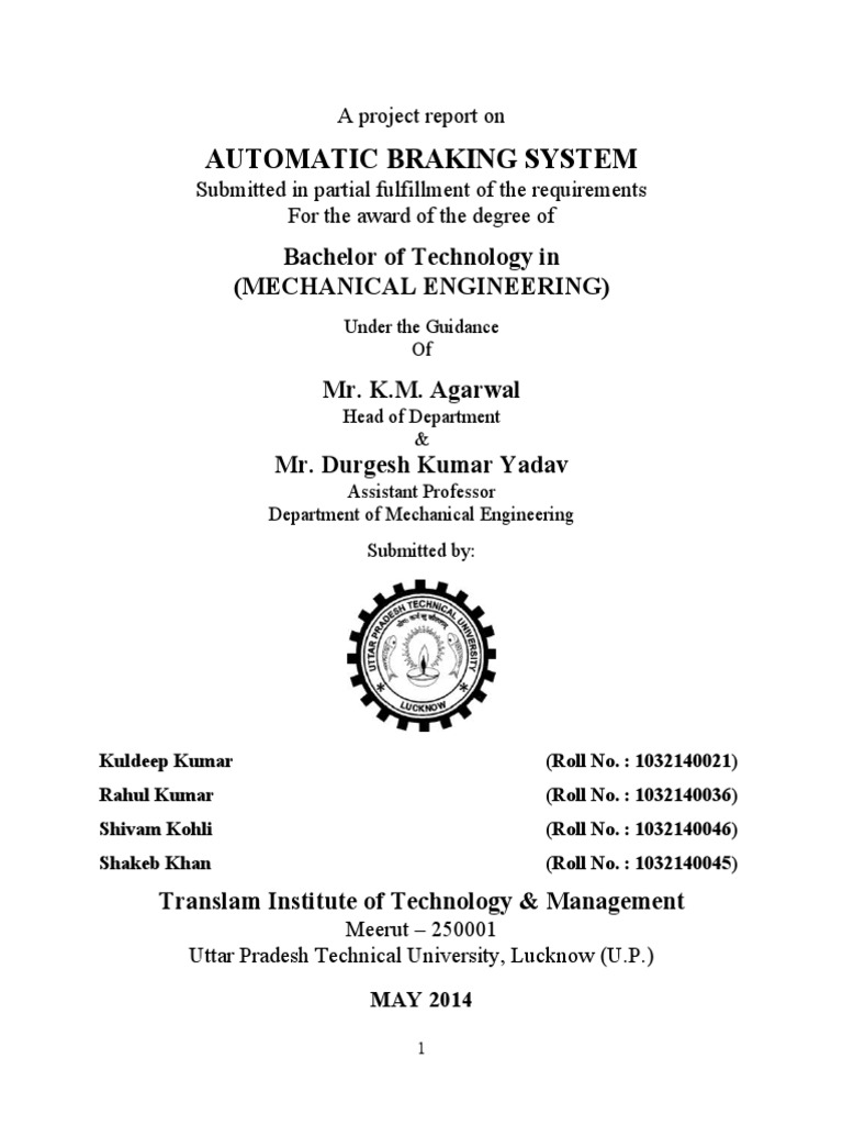 Automatic Breaking System New | Download Free PDF | Diode | Rectifier