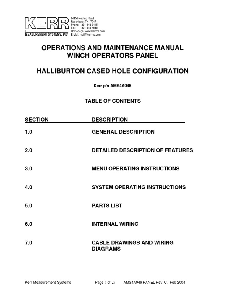 1 AMS4A046 CH Hoistman Panel User Manual RevA | PDF | Computer ...