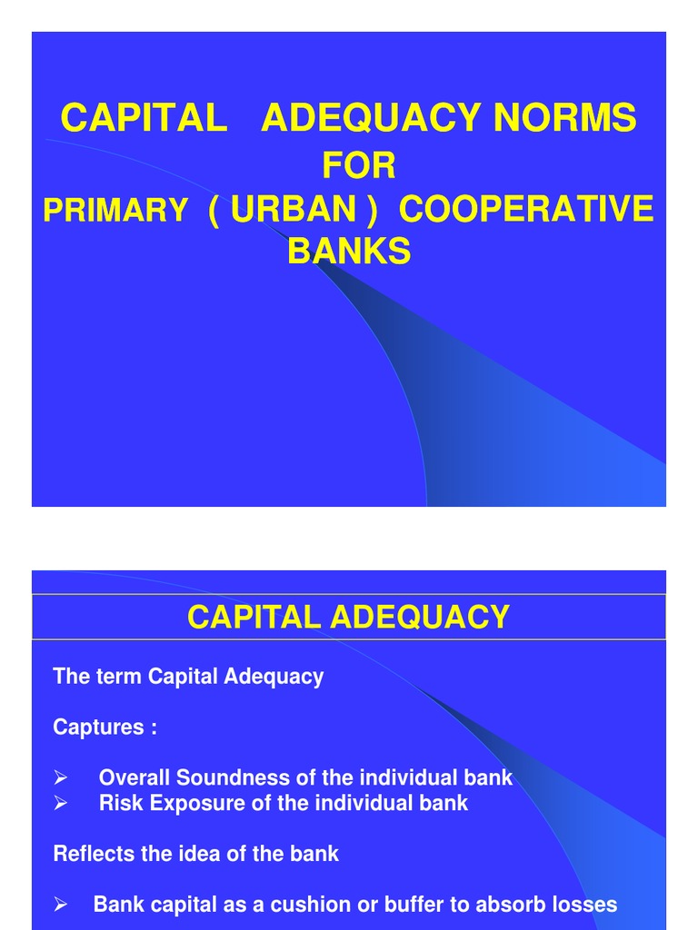 Capital Adequacy Norms Capital Adequacy Norms | PDF | Capital Adequacy ...
