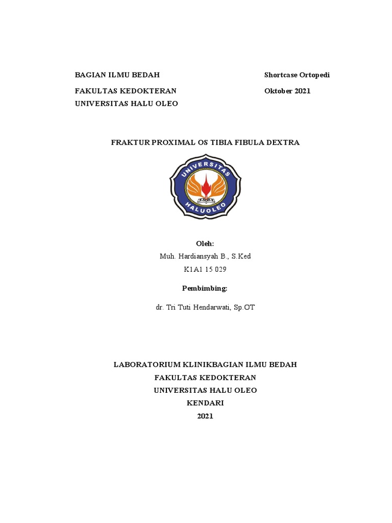 Fraktur Proximal Os Tibia Fibula Dextra PDF