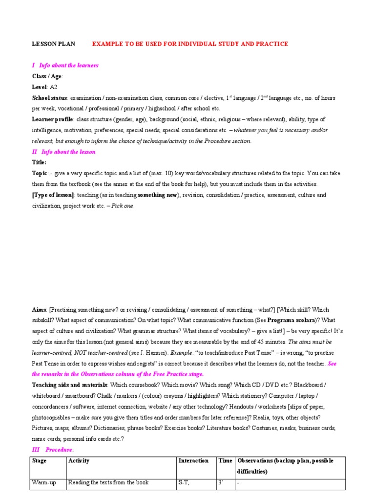 Example To Be Used For Individual Study and Practice: I Info About The ...