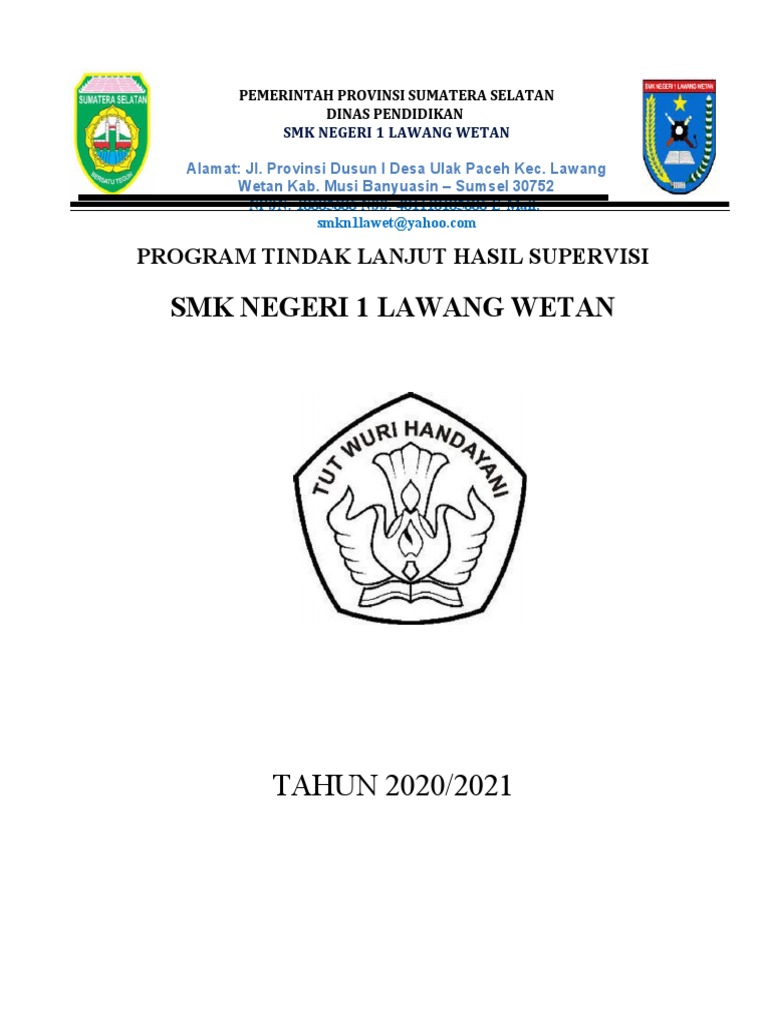 Program Tindak Lanjut Supervisi KS | PDF