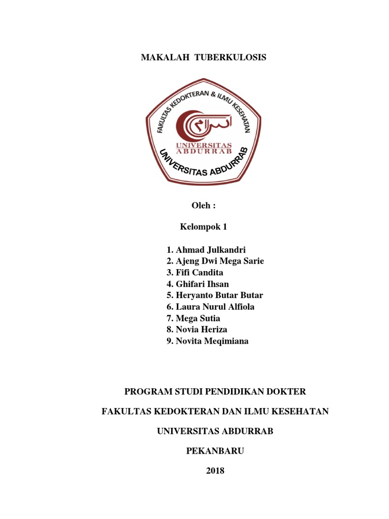 Makalah Tuberkulosis - 2 | PDF | Pengembangan Diri | Kesehatan Holistik