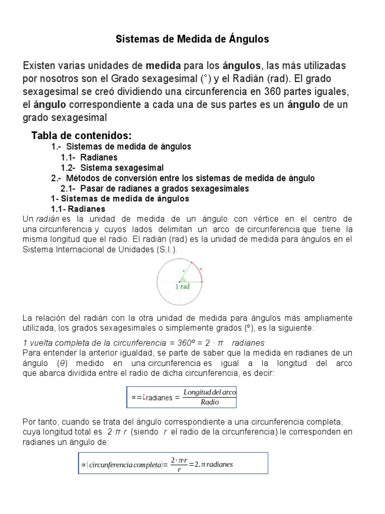 Medidas de Ángulos | PDF | Ángulo | Geometría triangular
