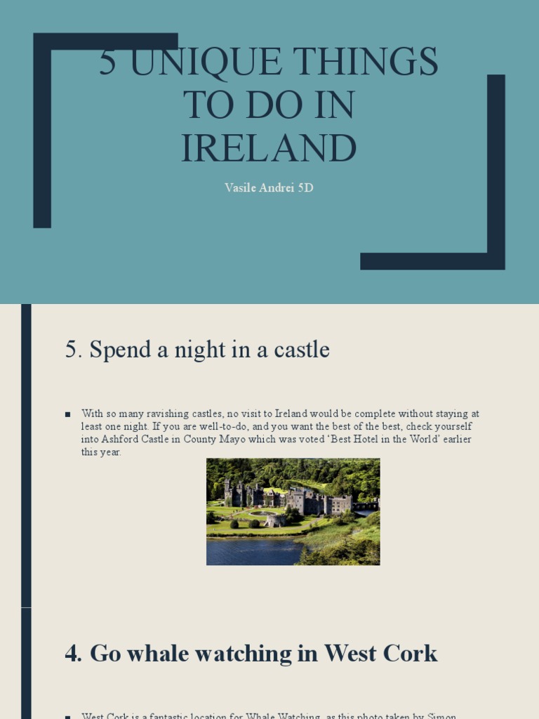 Unique Experiences in Ireland | PDF