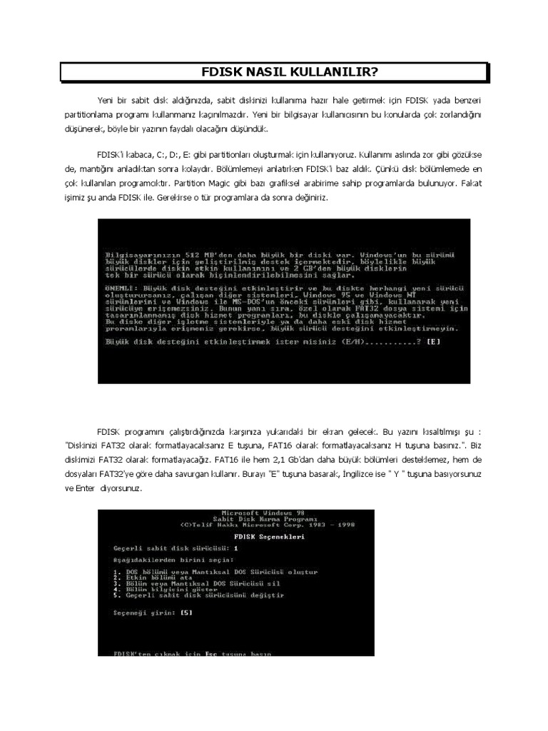 FDISK | PDF
