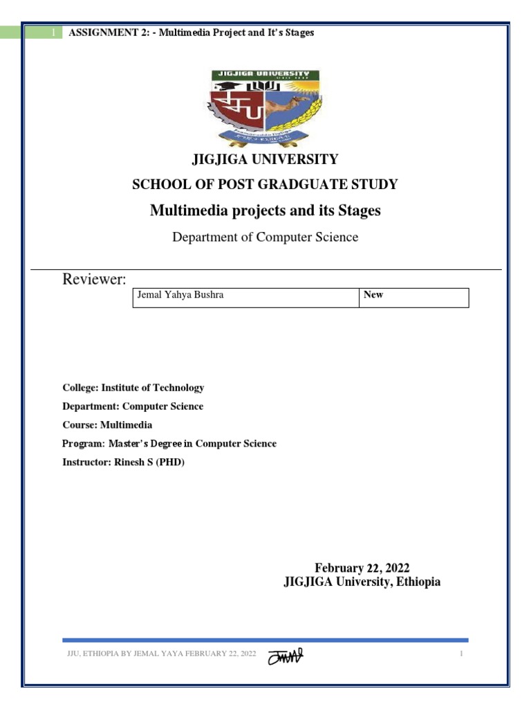 Multimedia Projects and Its Stages | PDF | Multimedia | Software ...