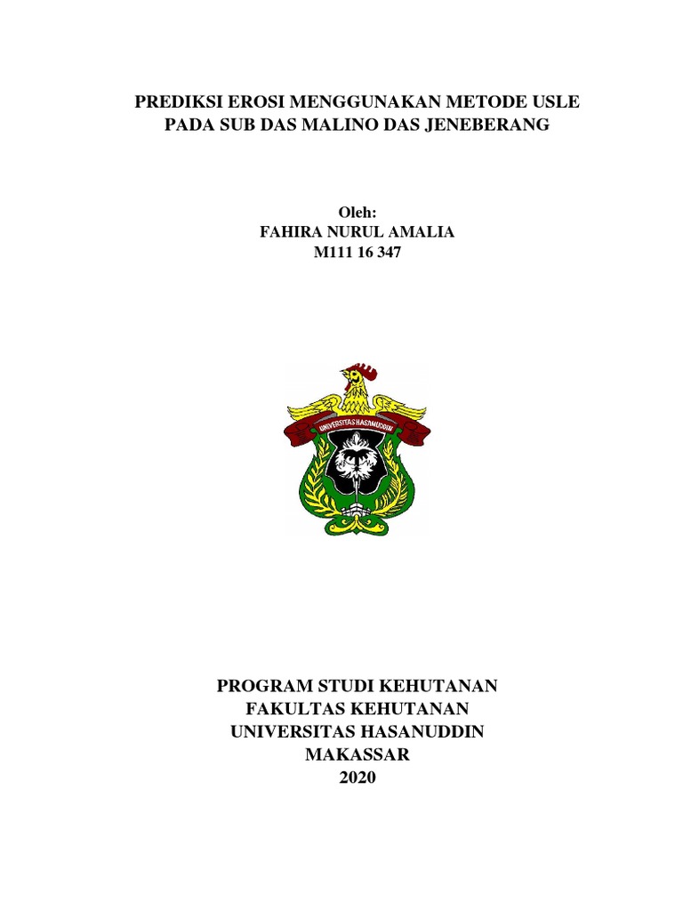 Prediksi Erosi Sub DAS Malino USLE | PDF | Sains & Matematika