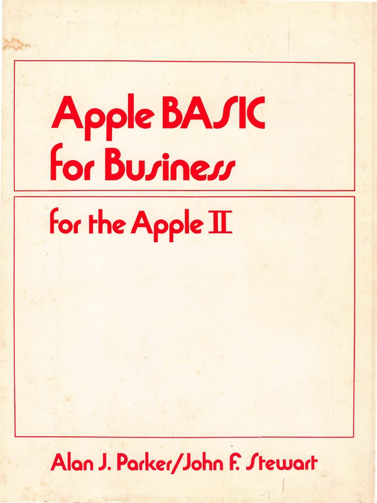 Apple Basic For Business For The Apple II 1980 | PDF | Computer File ...