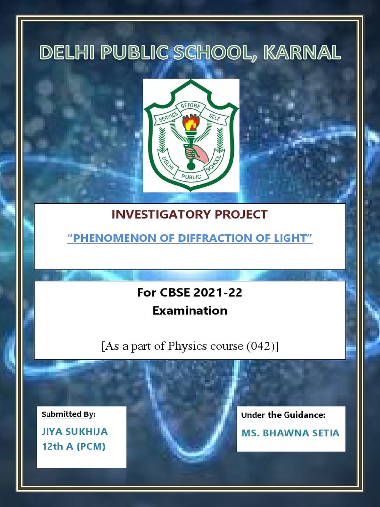 Diffraction of Light Explained | PDF | Diffraction | Physical Phenomena