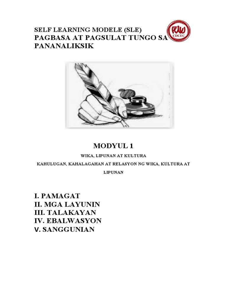 Modyul 1 (Pagbasa at Pagsulat) | PDF