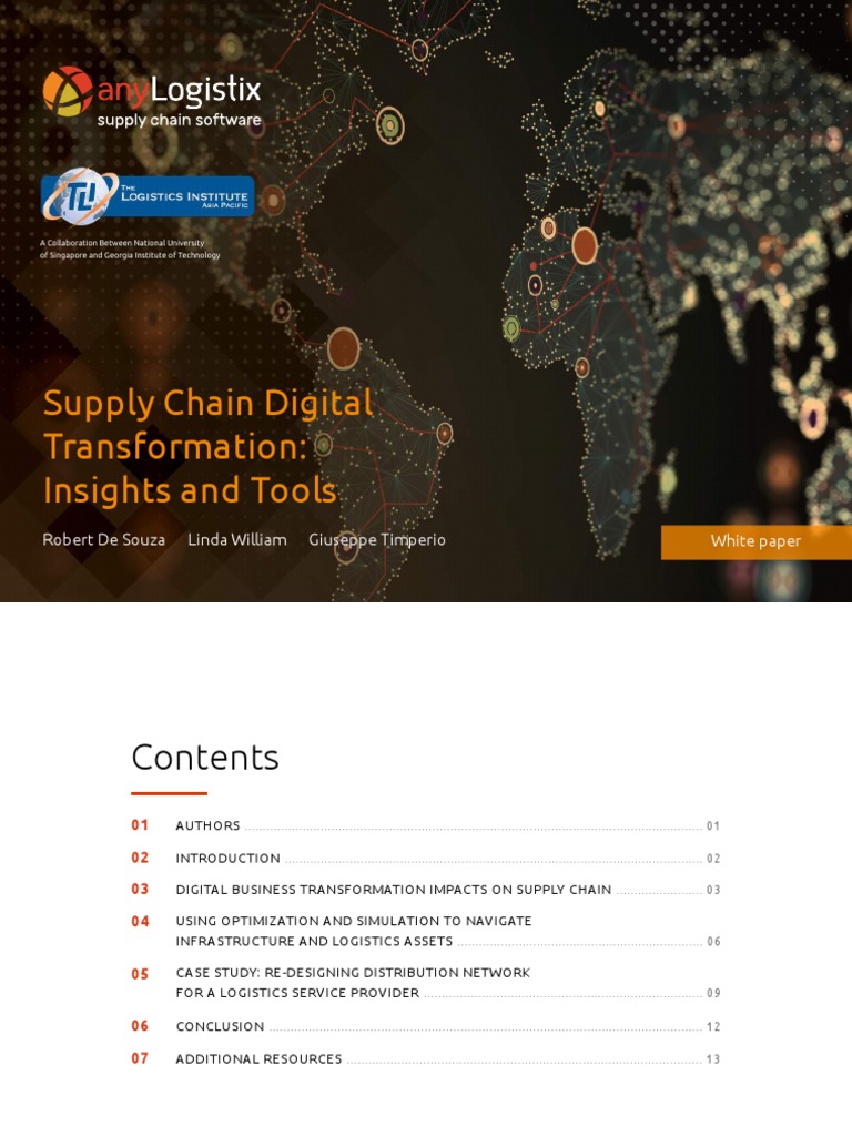 Supply Chain Digital Transformation: Insights and Tools | PDF | Supply ...