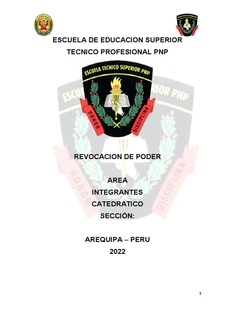 Revocacion de Poder | PDF | Ley común | Derecho civil (sistema legal)