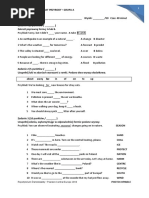 Impulse 3 Unit 5 Test | PDF