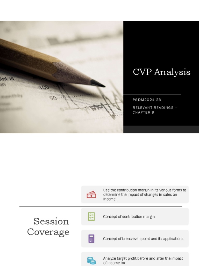 CVP Analysis: Use Contribution Margin to Determine Impact of Sales ...