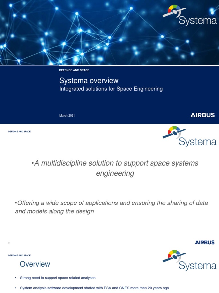 Systema Overview: Integrated Solutions For Space Engineering | PDF ...