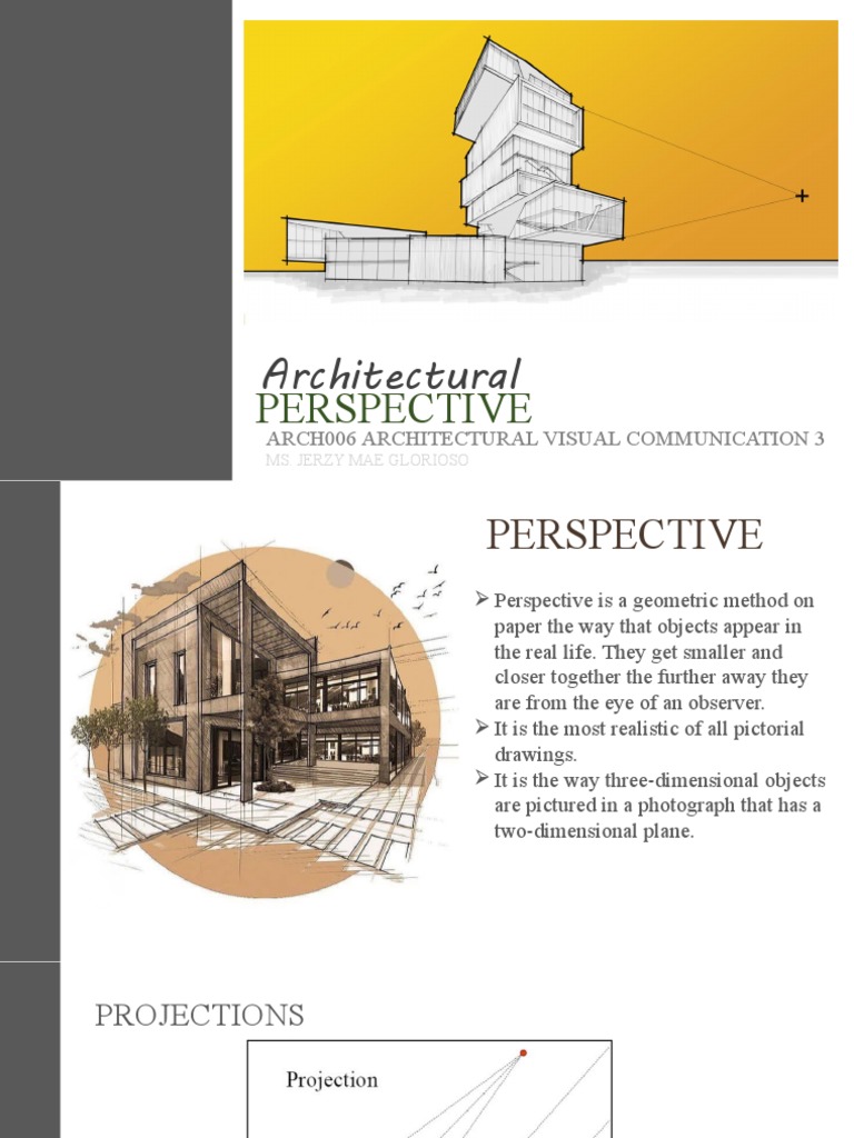 Week 1 - One Point Perspective | PDF | Perspective (Graphical) | Horizon