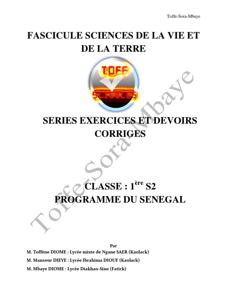 1ère S2 (SVT) - 1-1 | PDF | Gène | Code génétique