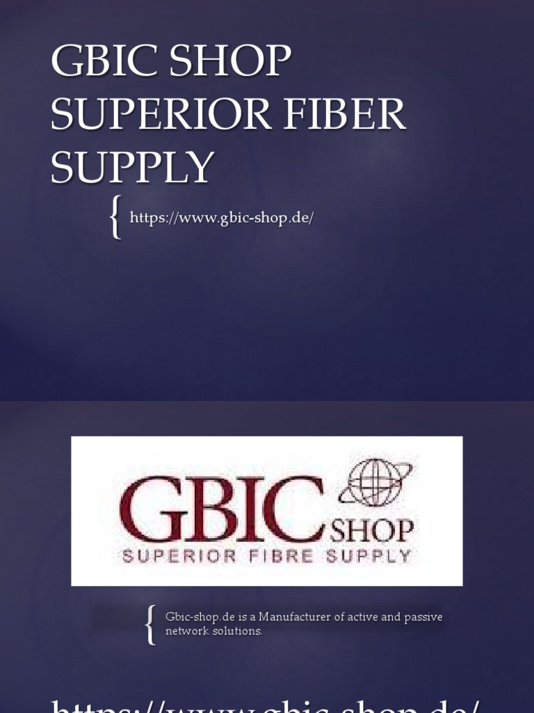 Gbic Shop Superior Fiber Supply | PDF | Optical Fiber | Computer ...