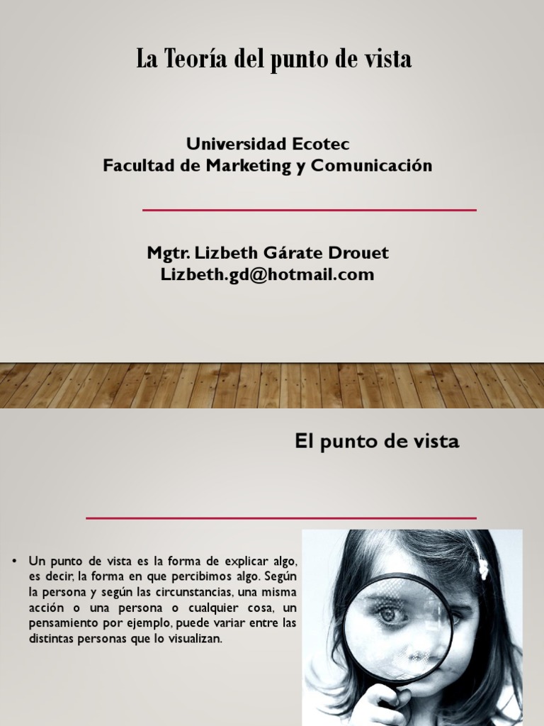 Teoría Del Punto de Vista | PDF | Crecimiento personal y profesional