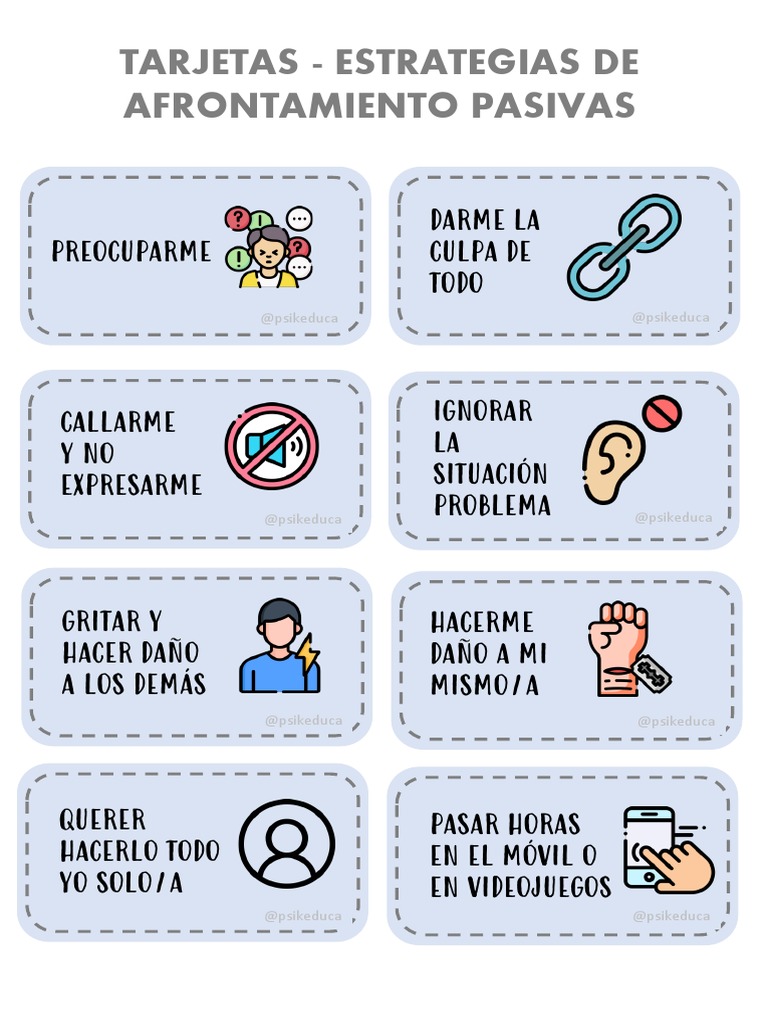 Tarjetas Afrontamiento | PDF