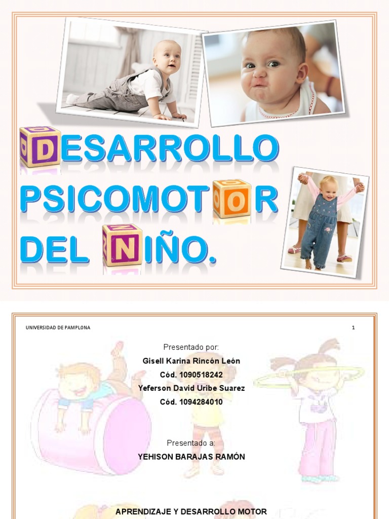 Módulo Desarrollo Psicomotor | PDF | Percepción | Desarrollo cognitivo